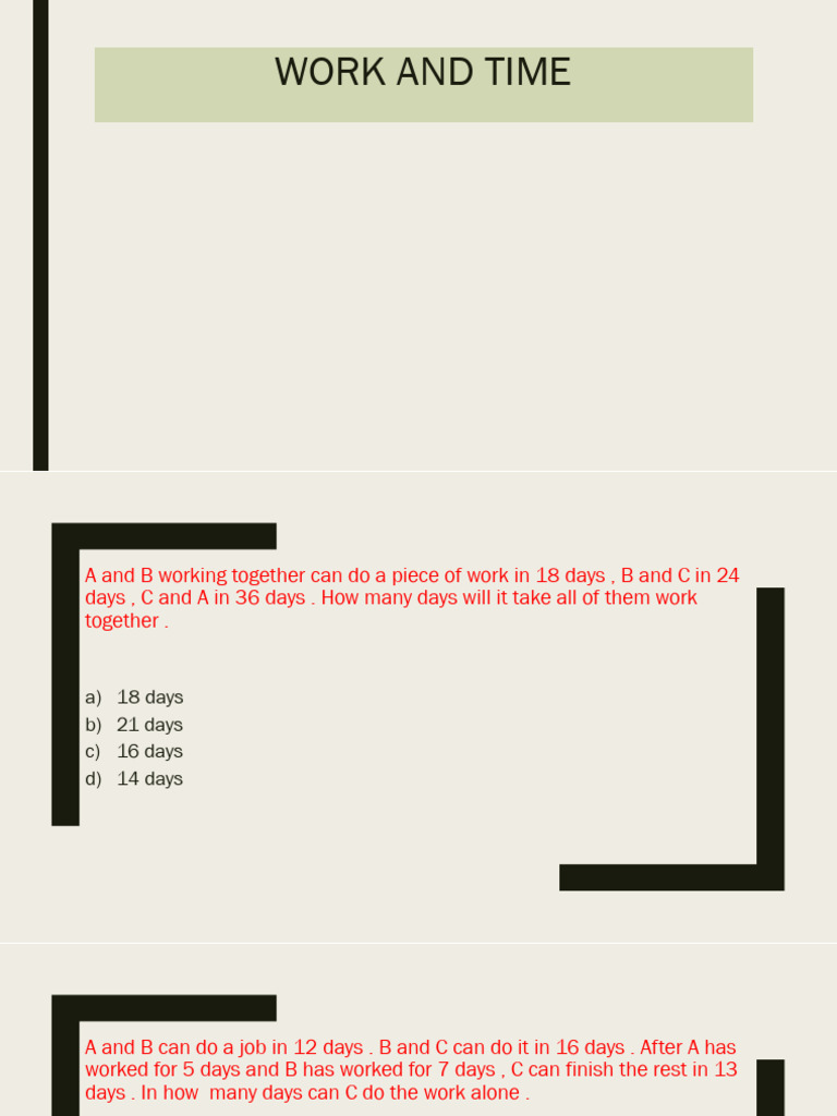 Work and Time | PDF | Pump