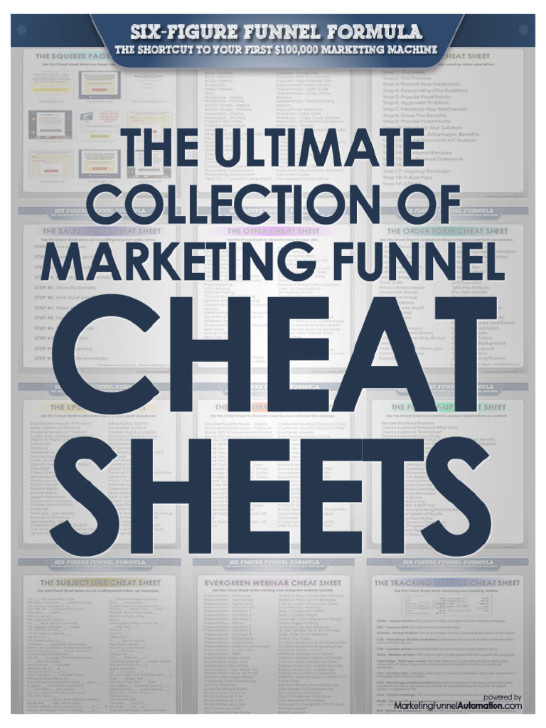Ultimate-Collection-Of-Marketing-Funnel-Cheat-Sheets | PDF