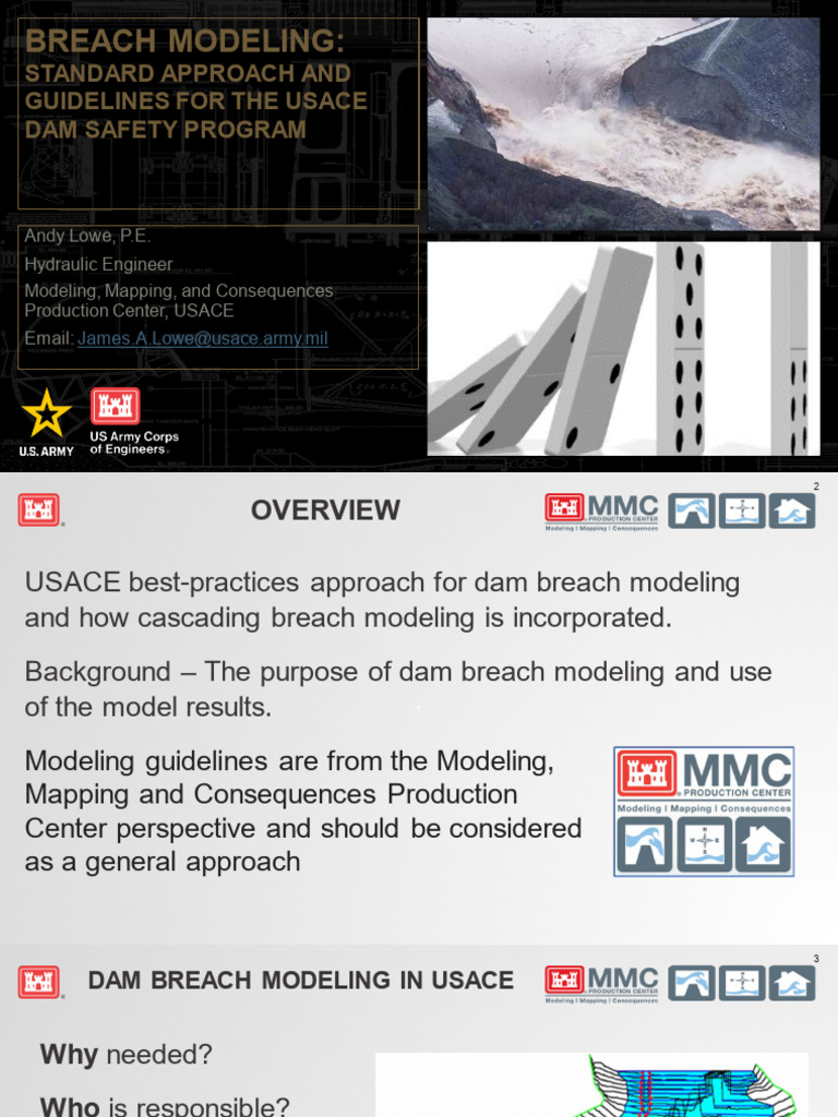USACE Dam Breach Modeling Guidelines | PDF | Dam | United States Army ...