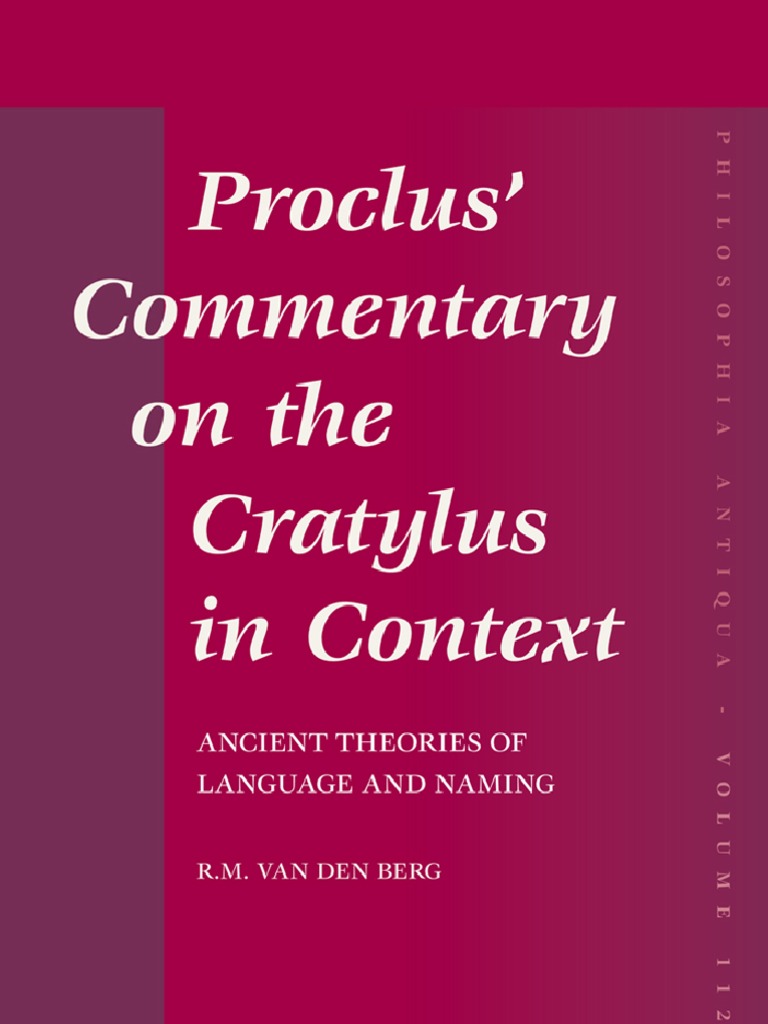 Proclus Commentary On The Cratylus in Context | Download Free PDF ...