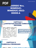 Resumen Acuerdo Nro. Mineduc-Mineduc-2023-00008-A | PDF | Plan de estudios | Maestros