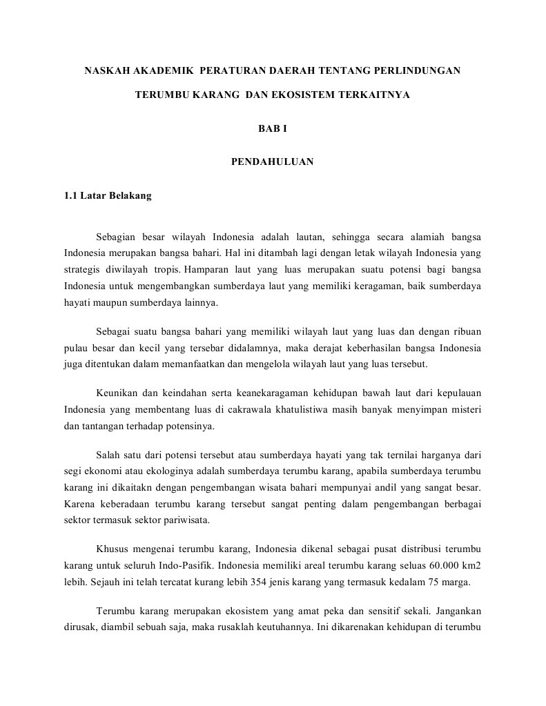 Naskah Akademik | PDF