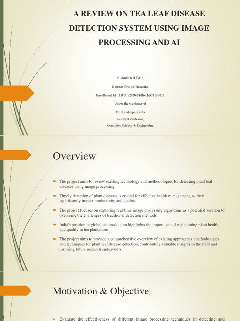 A Review On Tea Leaf Disease Detection System | PDF | Cluster Analysis | Image Segmentation