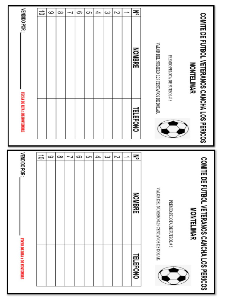 Rifa Futbol | PDF