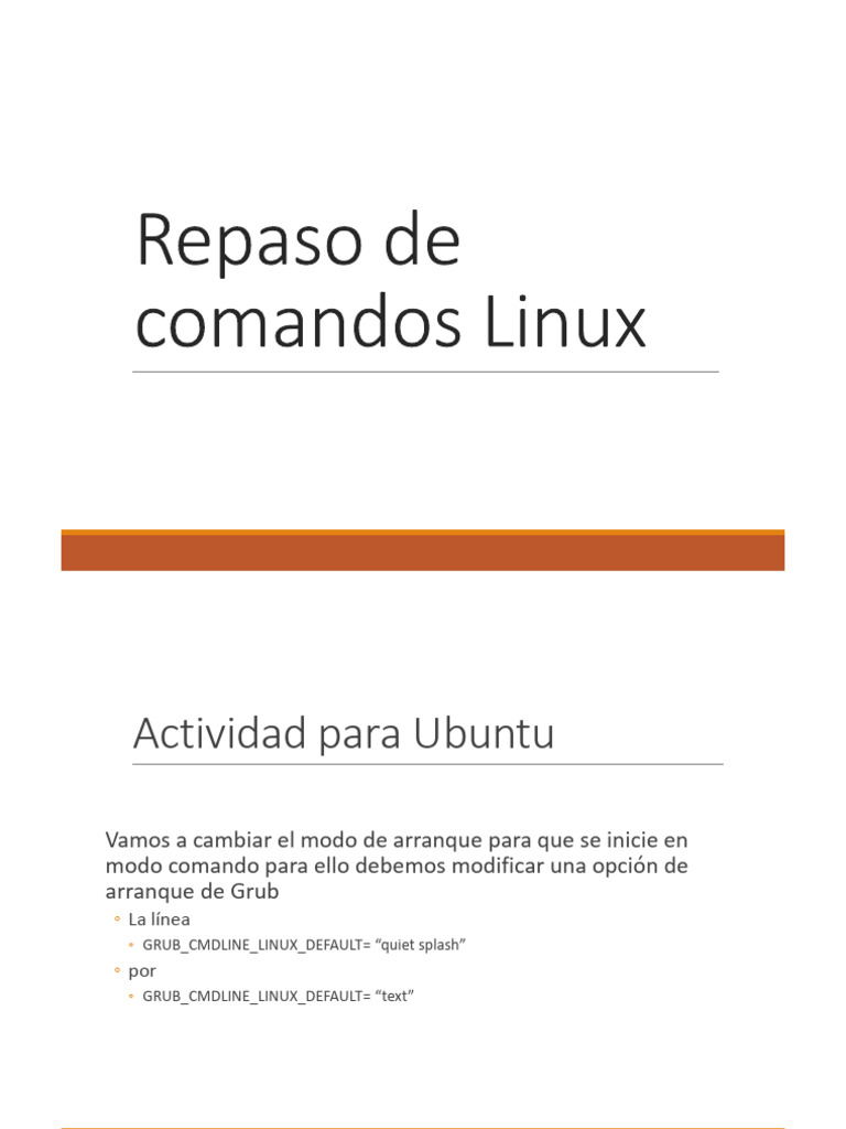 Repaso Comandos Linux | Descargar gratis PDF | Archivo de computadora | Sistema de archivos