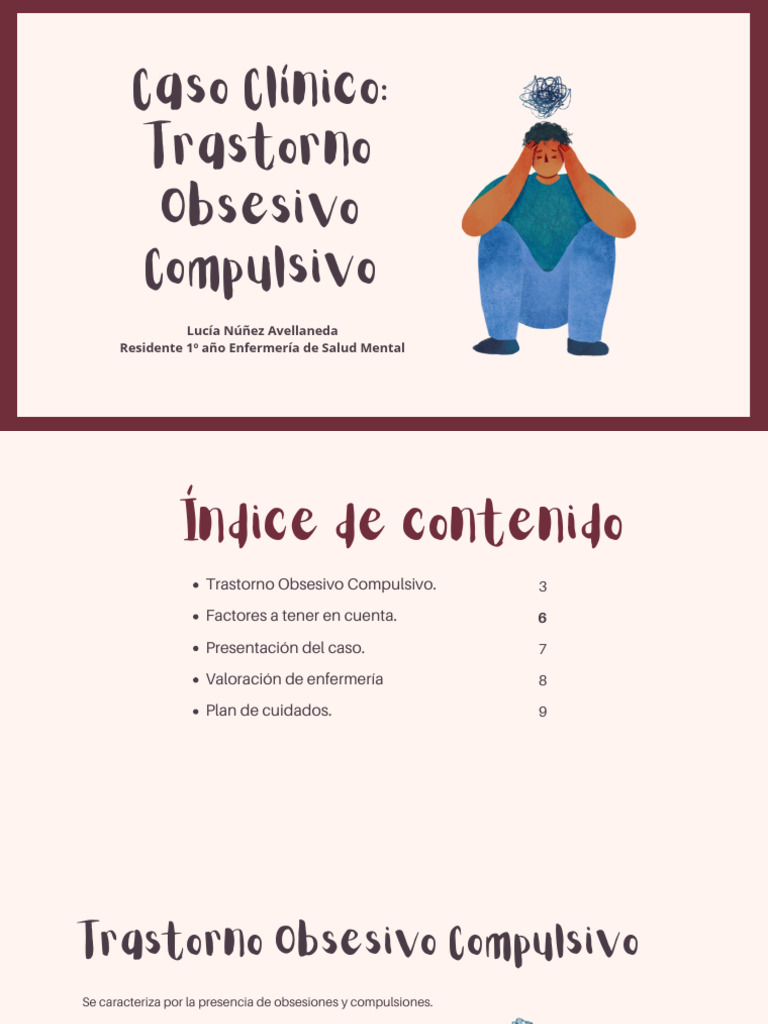 Caso Clínico: Trastorno Obsesivo Compulsivo | PDF | Desorden obsesivo ...