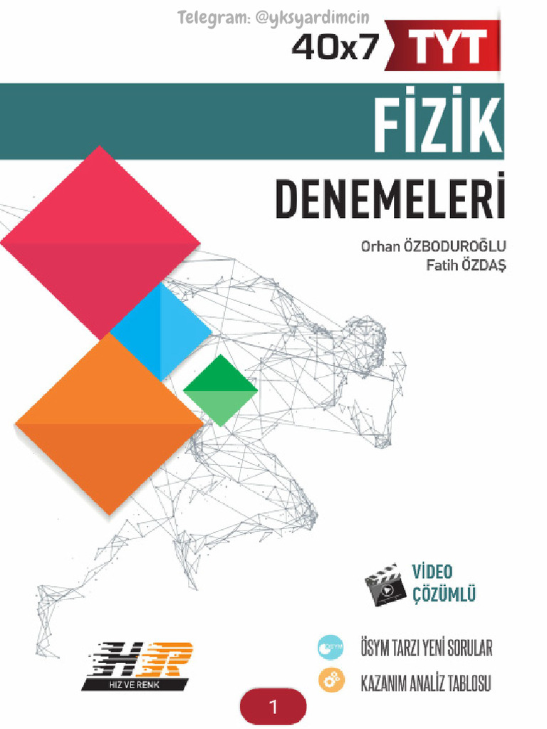 Hız Ve Renk Yayınları - TYT Fizik - 40'lı Deneme | PDF