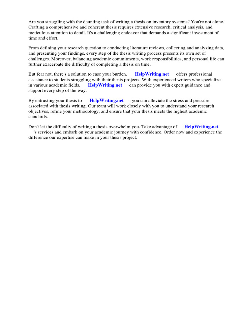 Inventory System Thesis Sample PDF | PDF | Inventory | Thesis