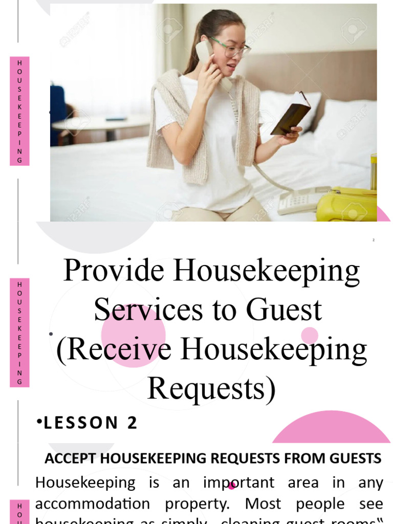 Elec 1 Lesson 2 | PDF | Housekeeping