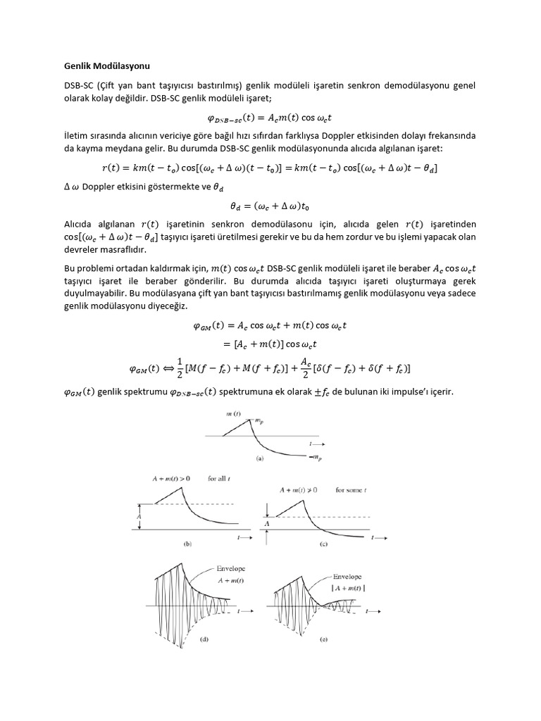 Genlik Modülasyonu Devam | PDF
