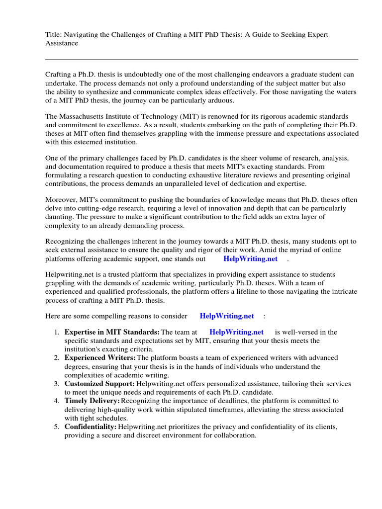 Mit PHD Thesis Archive | PDF | Anaerobic Digestion | Thesis