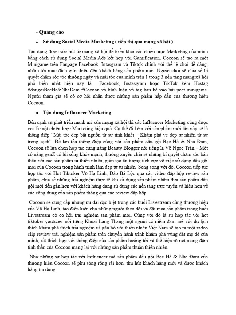 Promotion Cocoon | PDF