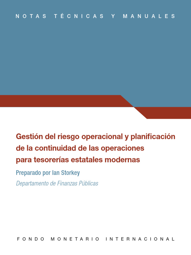 Riesgo Operacional | PDF | Basilea Ii | Banco de acuerdos internacionales