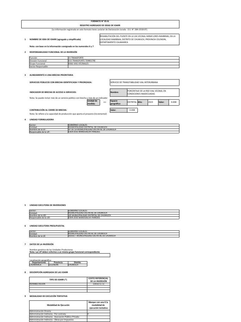 Formato 5 - B Invierte Pe | PDF | Economias
