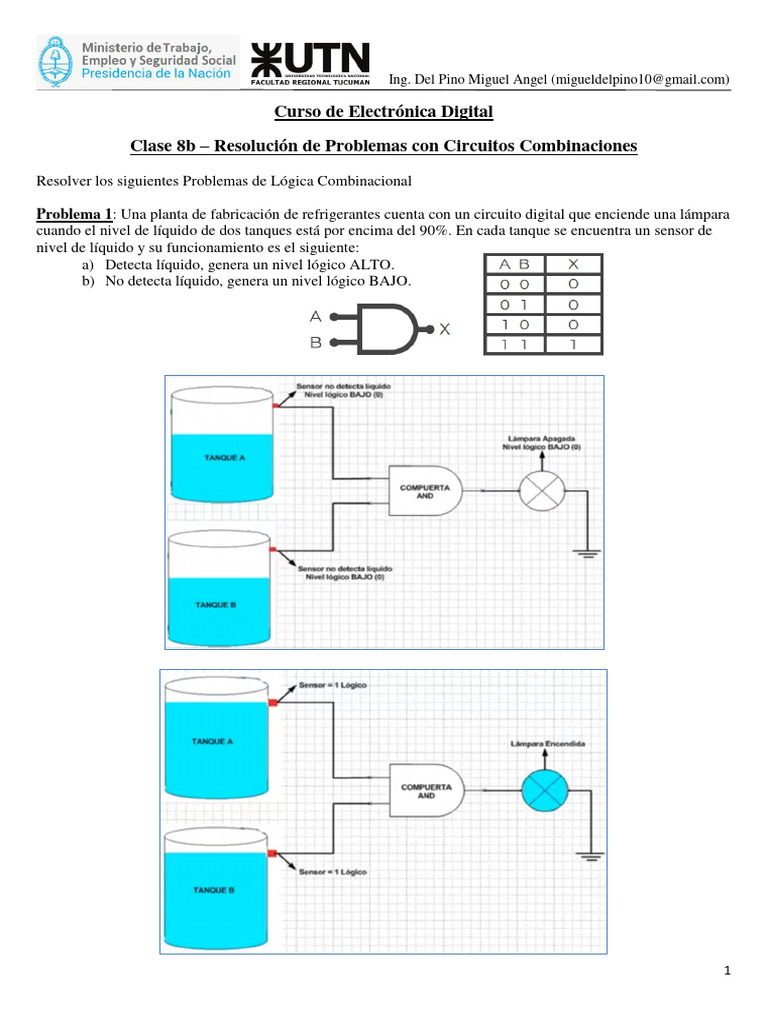 Clase 8b - Electronica Digital - Problemas Con CC - RESUELTOS | PDF | Electricidad | Ingenieria ...