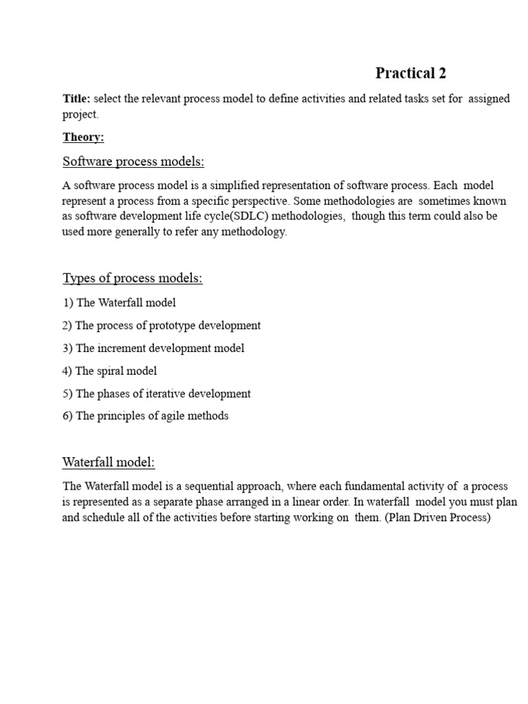 Practical 2 Pdf Software Development Process Computing 8975