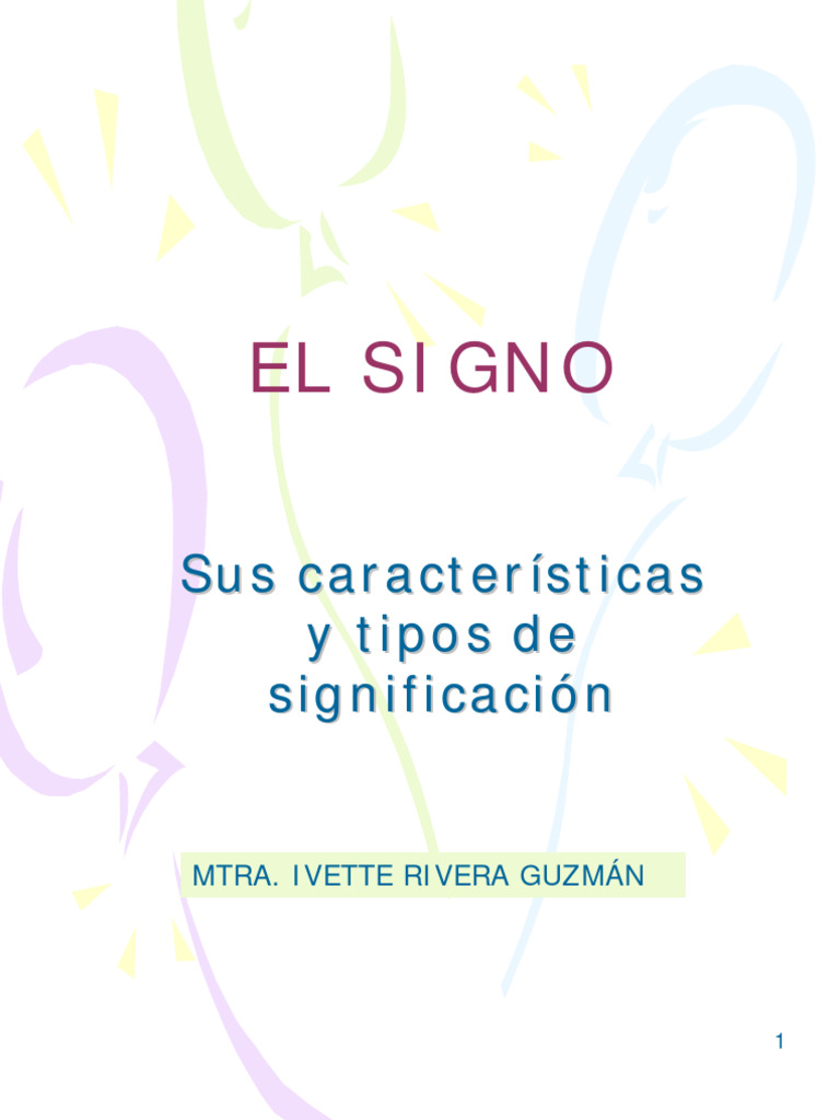 Clasificacion Signo | PDF | Los símbolos | Palabra