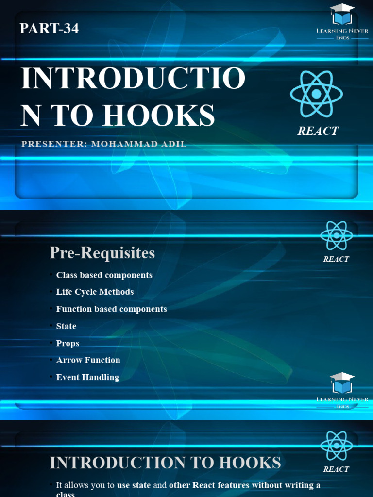 34 - Introduction To HOOKS | PDF