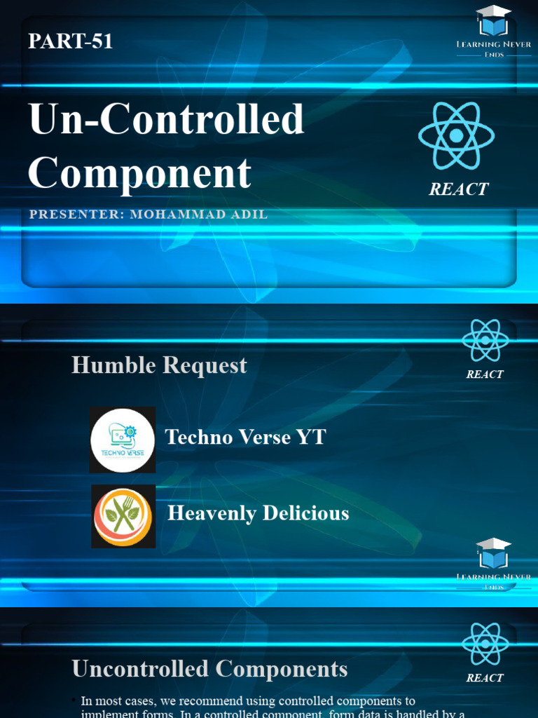 50 - UnControlled Component | PDF