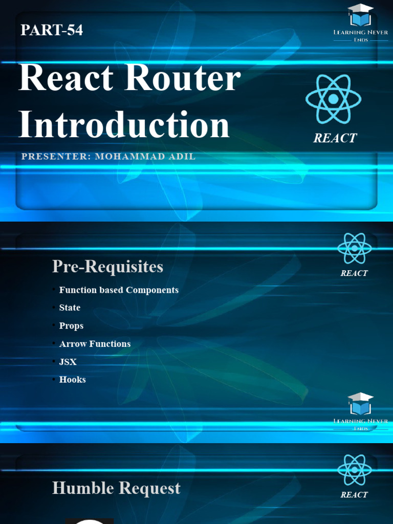 54 - React Router Intro | PDF