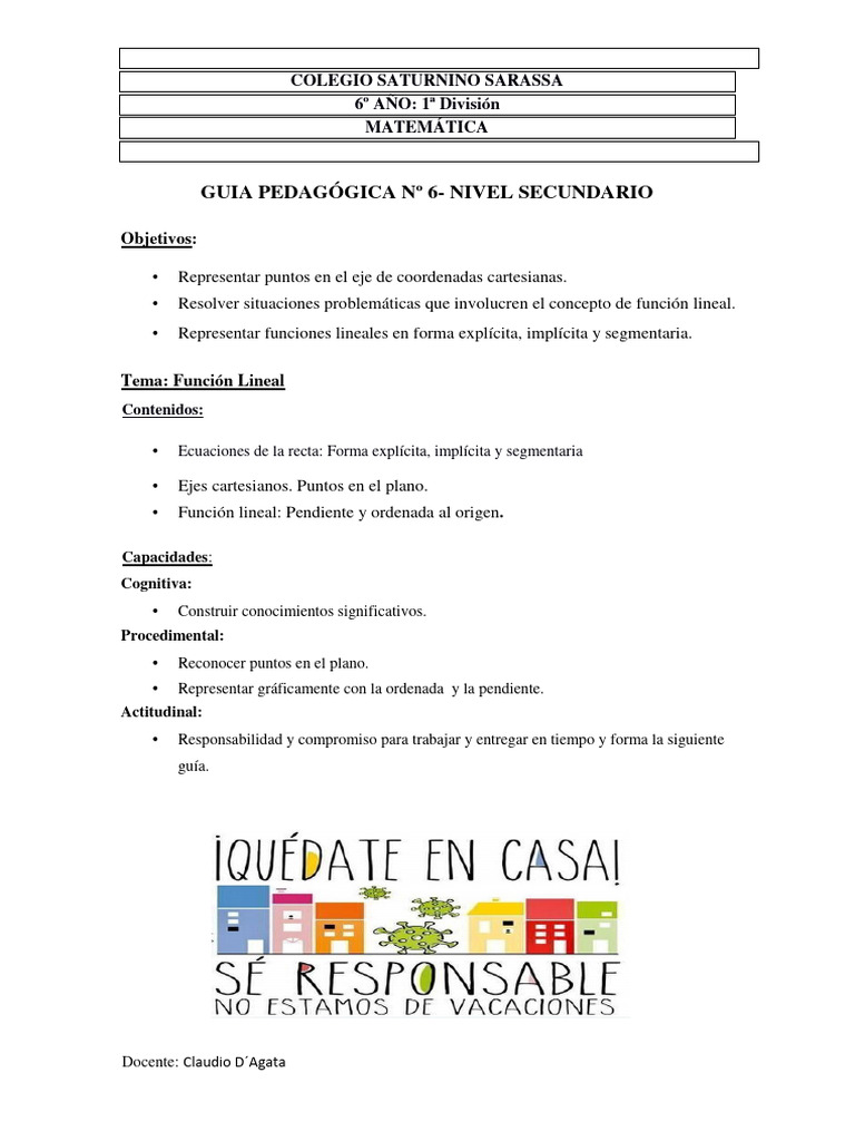 Teoria Ecuacion Explicita Implicita y Segmentaria | PDF
