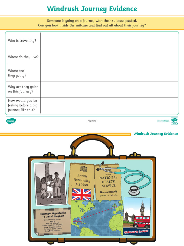 L1 Windrush Journey Evidence | PDF