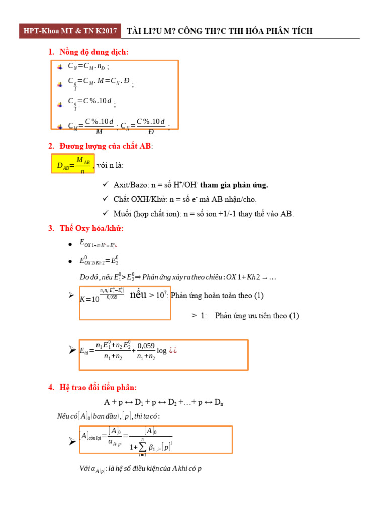 TÀI LIỆU MỞ HÓA PT | PDF