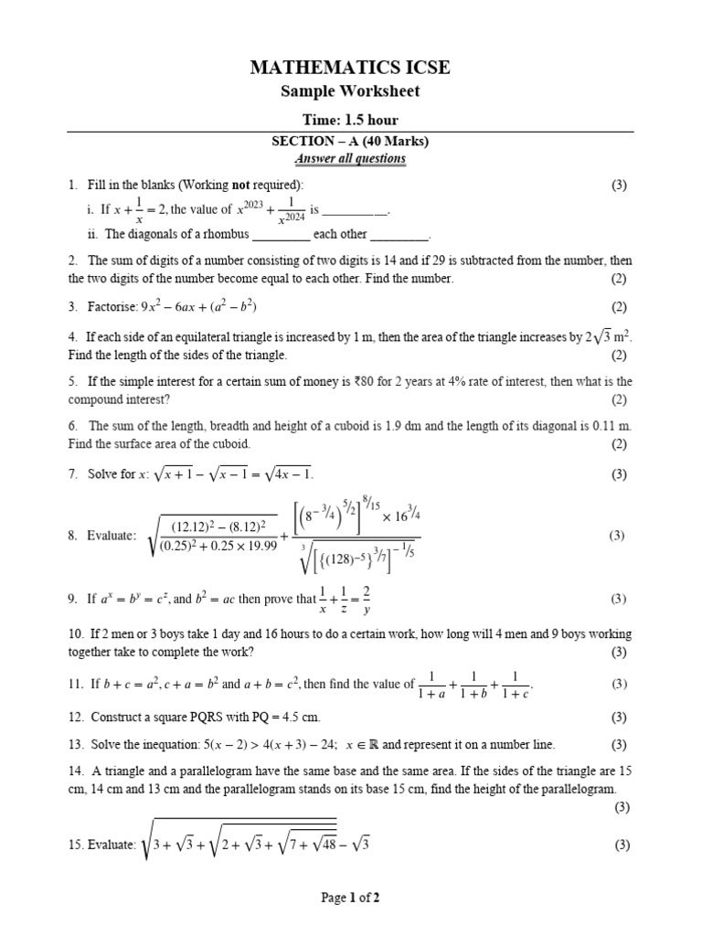 MICSE | PDF | Area | Euclidean Geometry