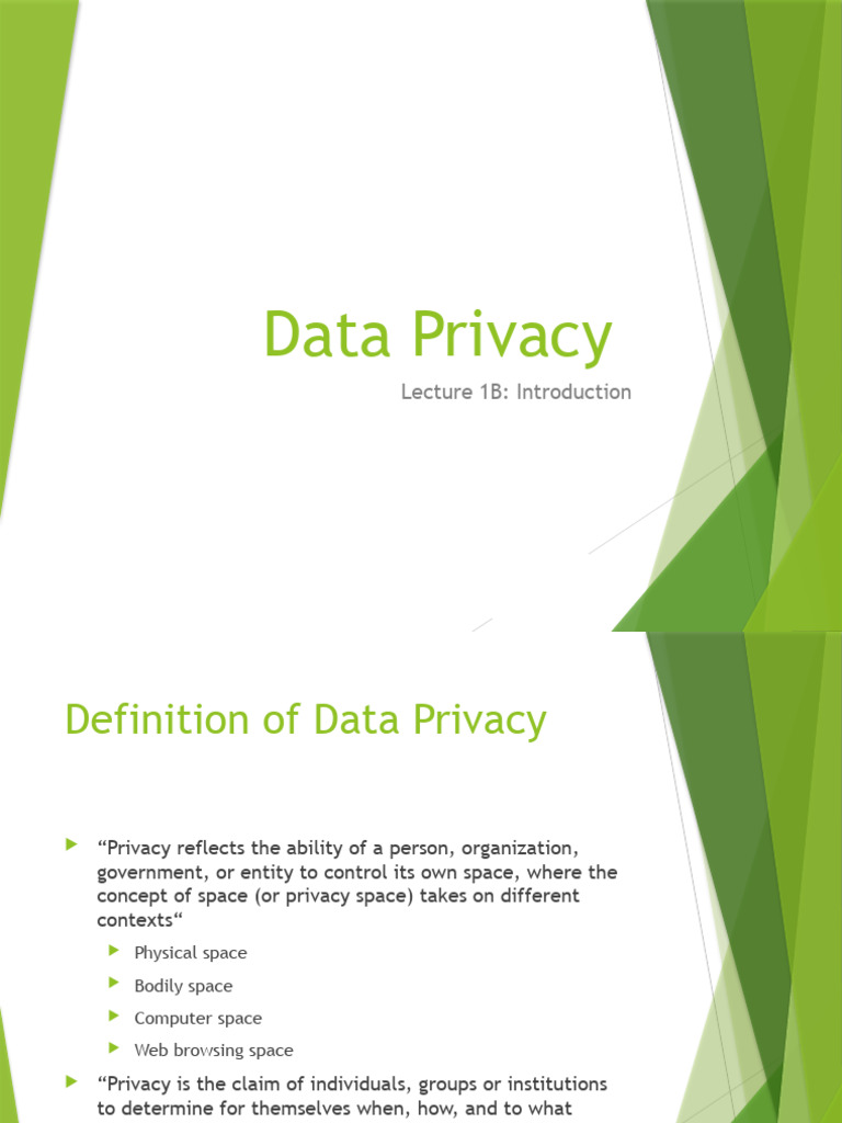 Chapter 2-B-Definition and Terms | PDF | Privacy | Information