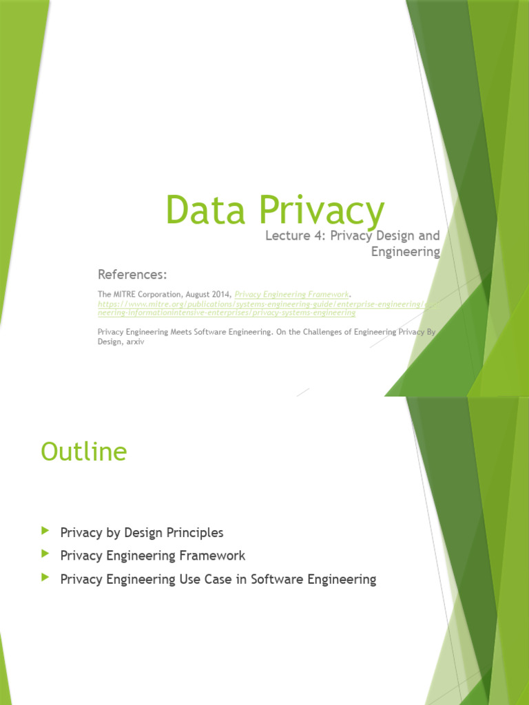 Chapter 4-Privacy Design and Engineering | PDF | Privacy | System