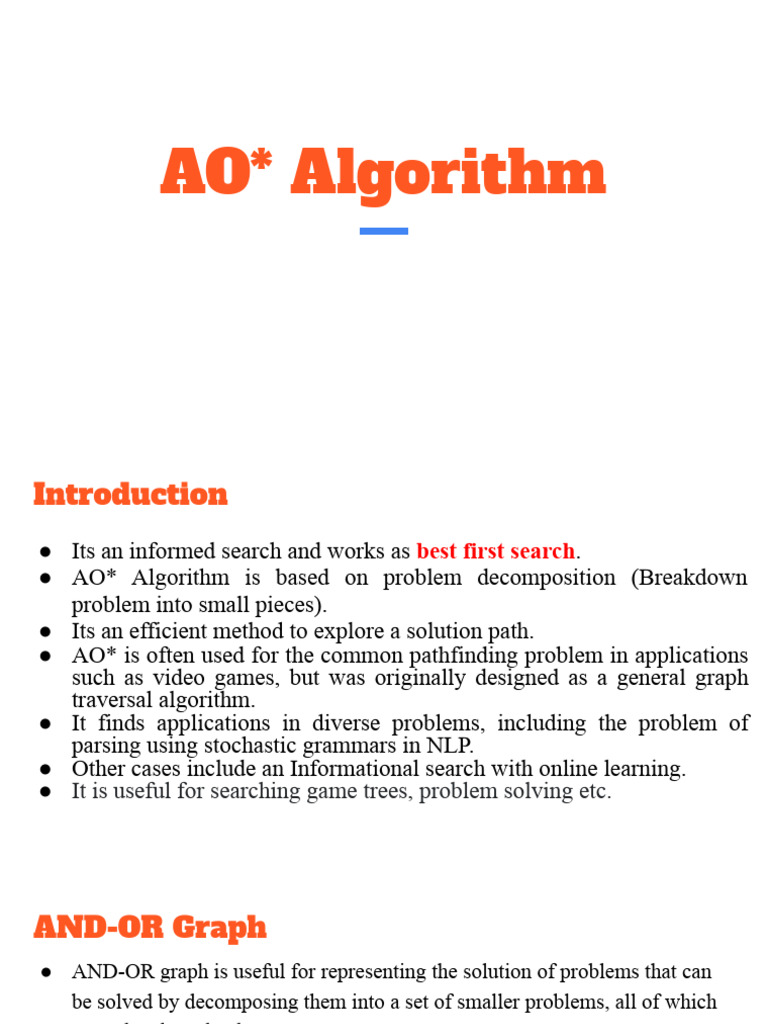 AO Star Algorithm | PDF | Combinatorics | Mathematical Relations