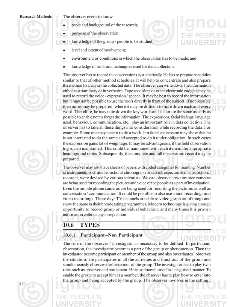 Observation Types | PDF | Information | Observation