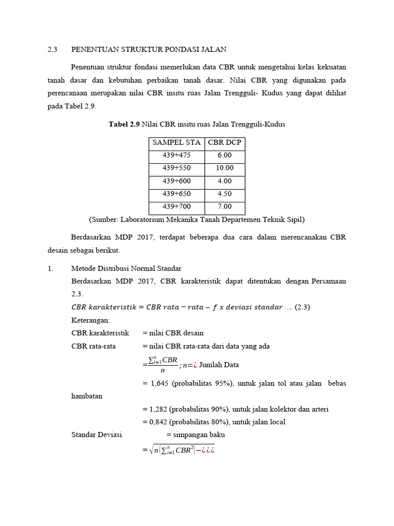Perhitungan CBR Tanah | PDF | Teknologi & Rekayasa