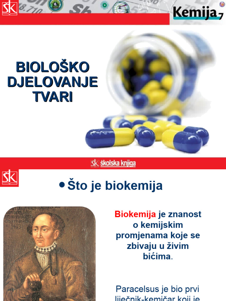 SK - 1 13. Biolosko Djelovanje Tvari | PDF