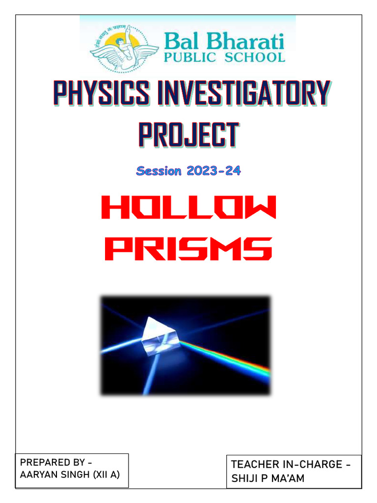 Physics Ip (2023 - 2024) | PDF | Physical Phenomena | Glass Engineering And Science