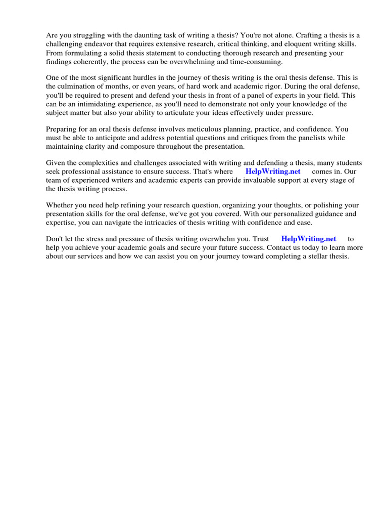 What Is An Oral Thesis Defense | Download Free PDF | Thesis | Expert