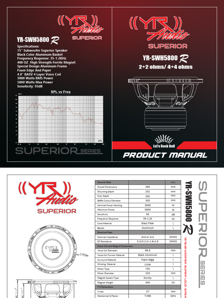 Yr Audio 5000 Nuevo | PDF | Loudspeaker | Inductor