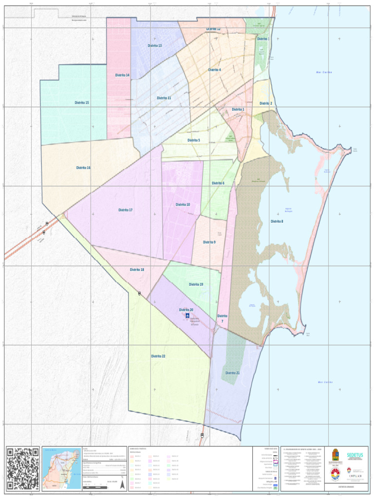 Mapa de Distritos Urbanos Cancún | PDF