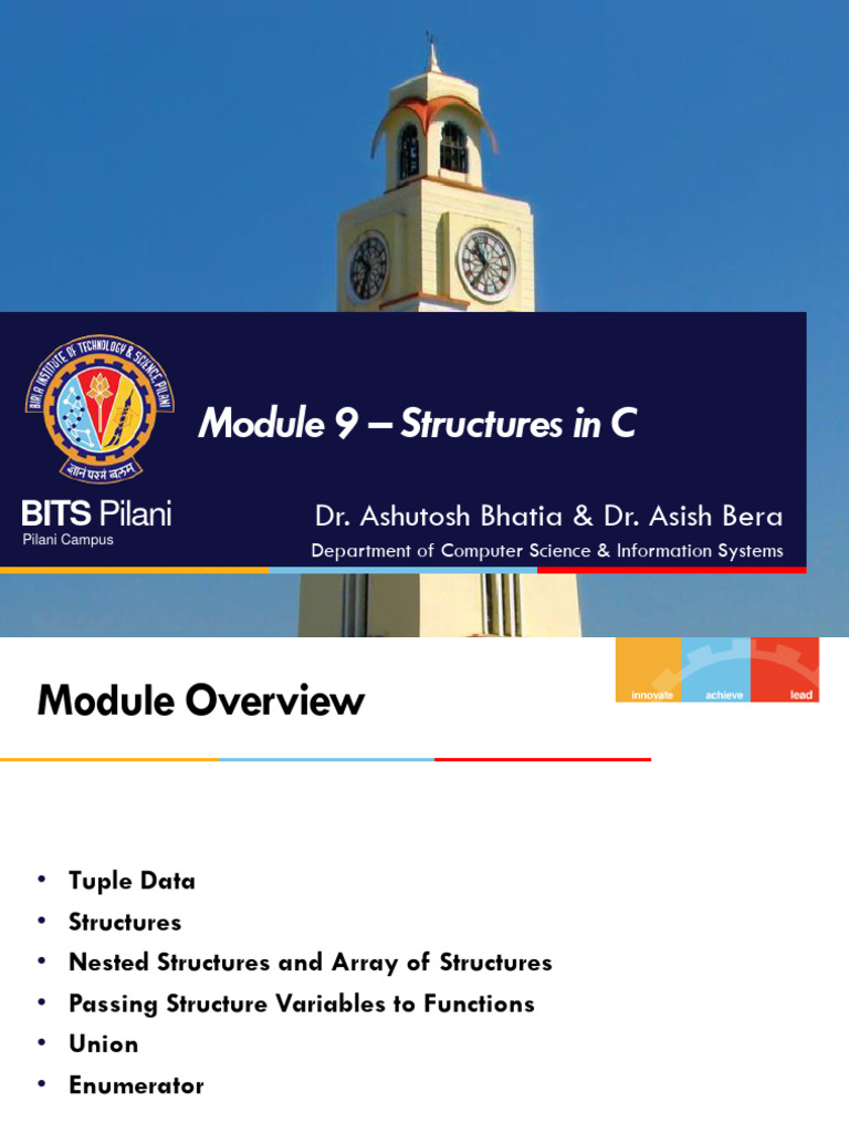 Module 9 - Structures | PDF | Information Technology | Computer Programming