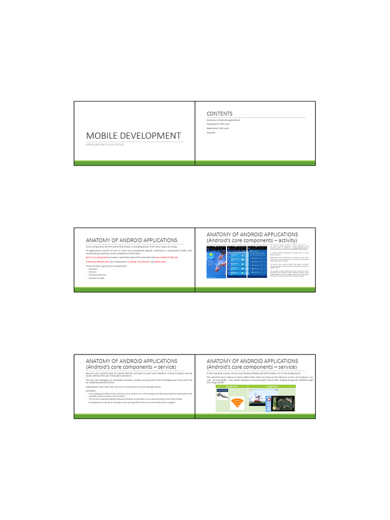 Chapter03 Life Cycle - Publish | Download Free PDF | Android (Operating System) | Application ...