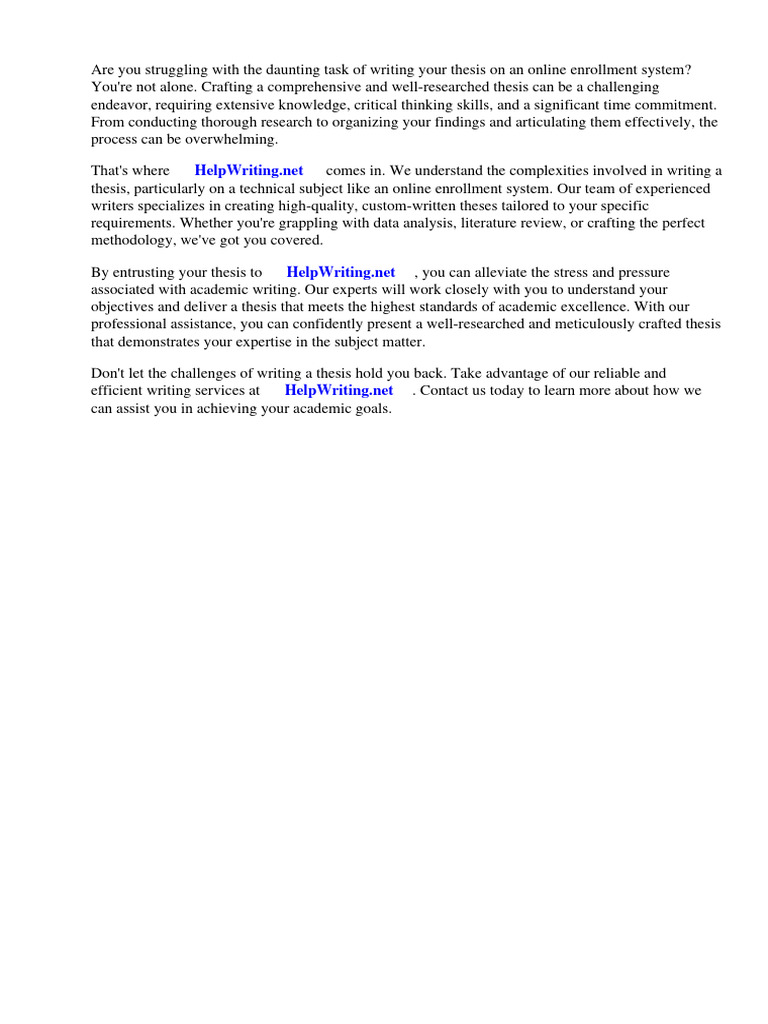 Online Enrollment System Thesis Documentation | PDF | World Wide Web | Internet & Web