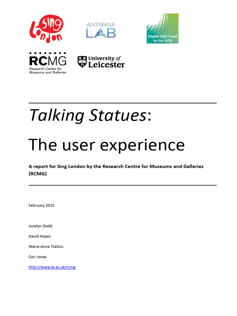 Talking Statues | PDF | Data | World Wide Web