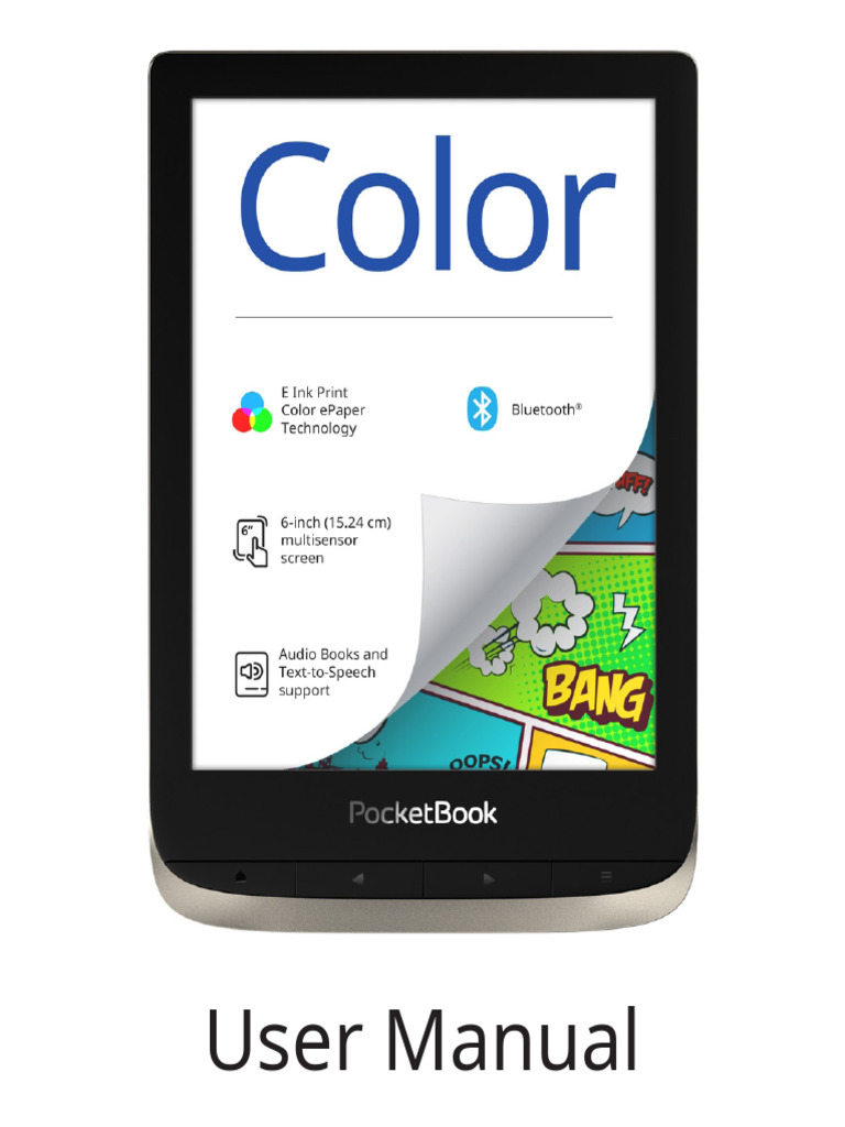 User - Manual - Color - EN Pocketbook | PDF | Bluetooth | Computer File