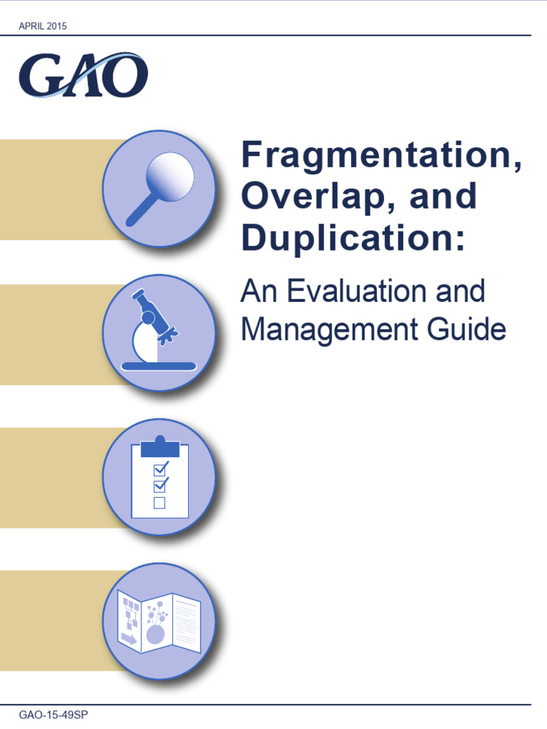 Gao 15 49sp | PDF | Government Accountability Office | Policy