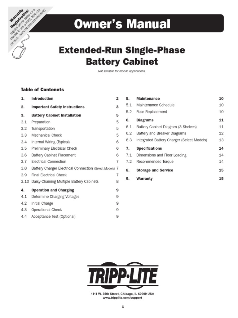 Tripp Lite Owners Manual 46003 | PDF | Fuse (Electrical) | Electrical ...