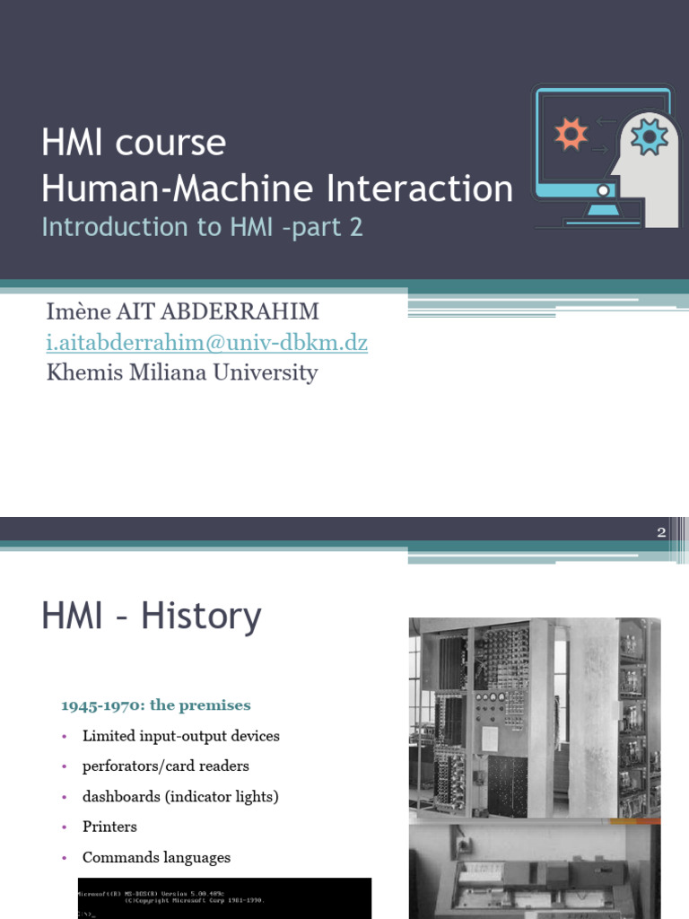 Course 1 - Introduction To HMI-part2 | PDF | Graphical User Interfaces ...