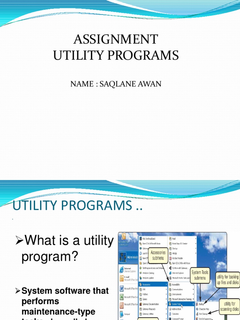 Overview of Utility Programs | PDF