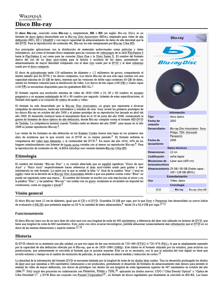 Disco Blu-Ray | PDF