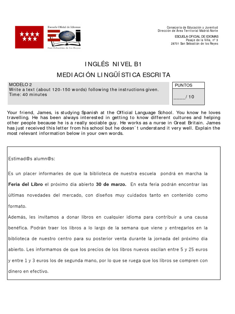 Mediacion Escrita b1 13 | Descargar gratis PDF | Camboya