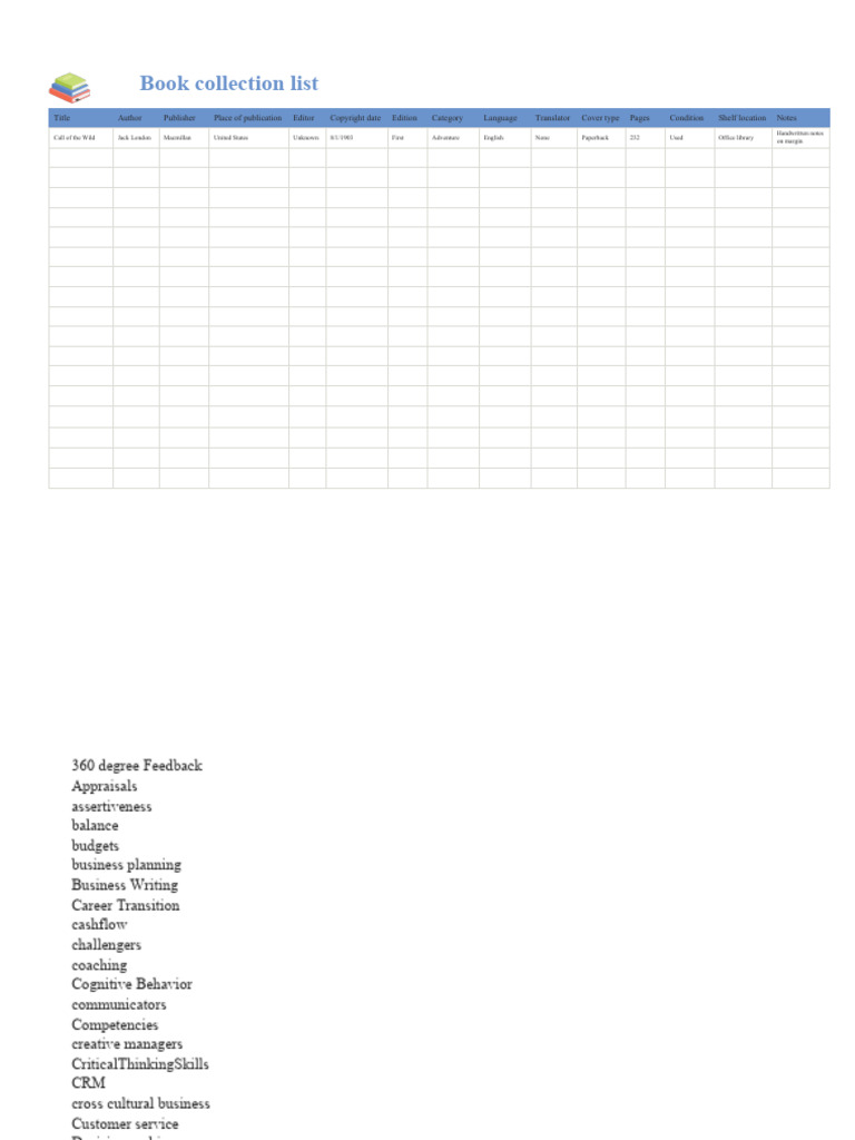 Book Collection | PDF